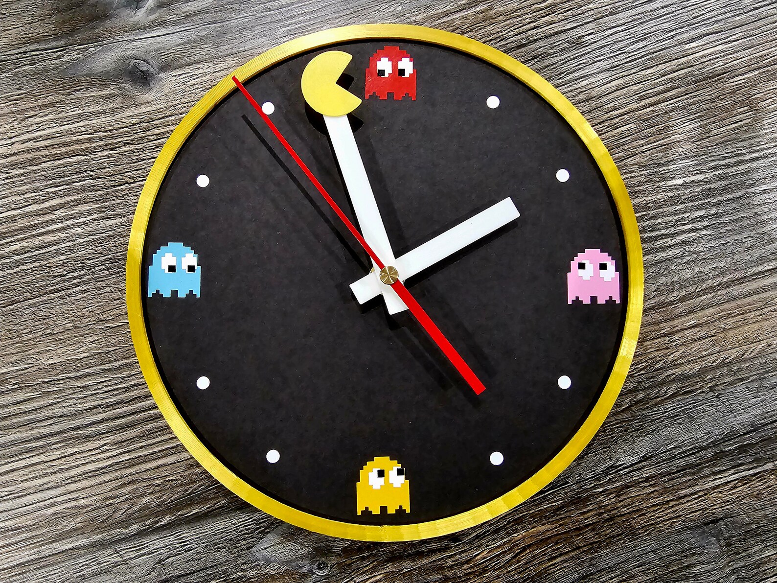 Pacman Retro Gaming Wall/desk Clock - Etsy
