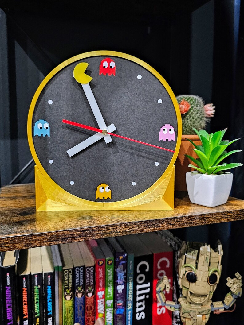 Pacman Retro Gaming Wall/desk Clock - Etsy