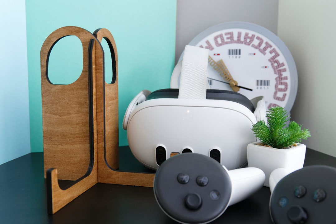 VR Stand for Meta Quest 3 - Wooden Portable Stand - Etsy