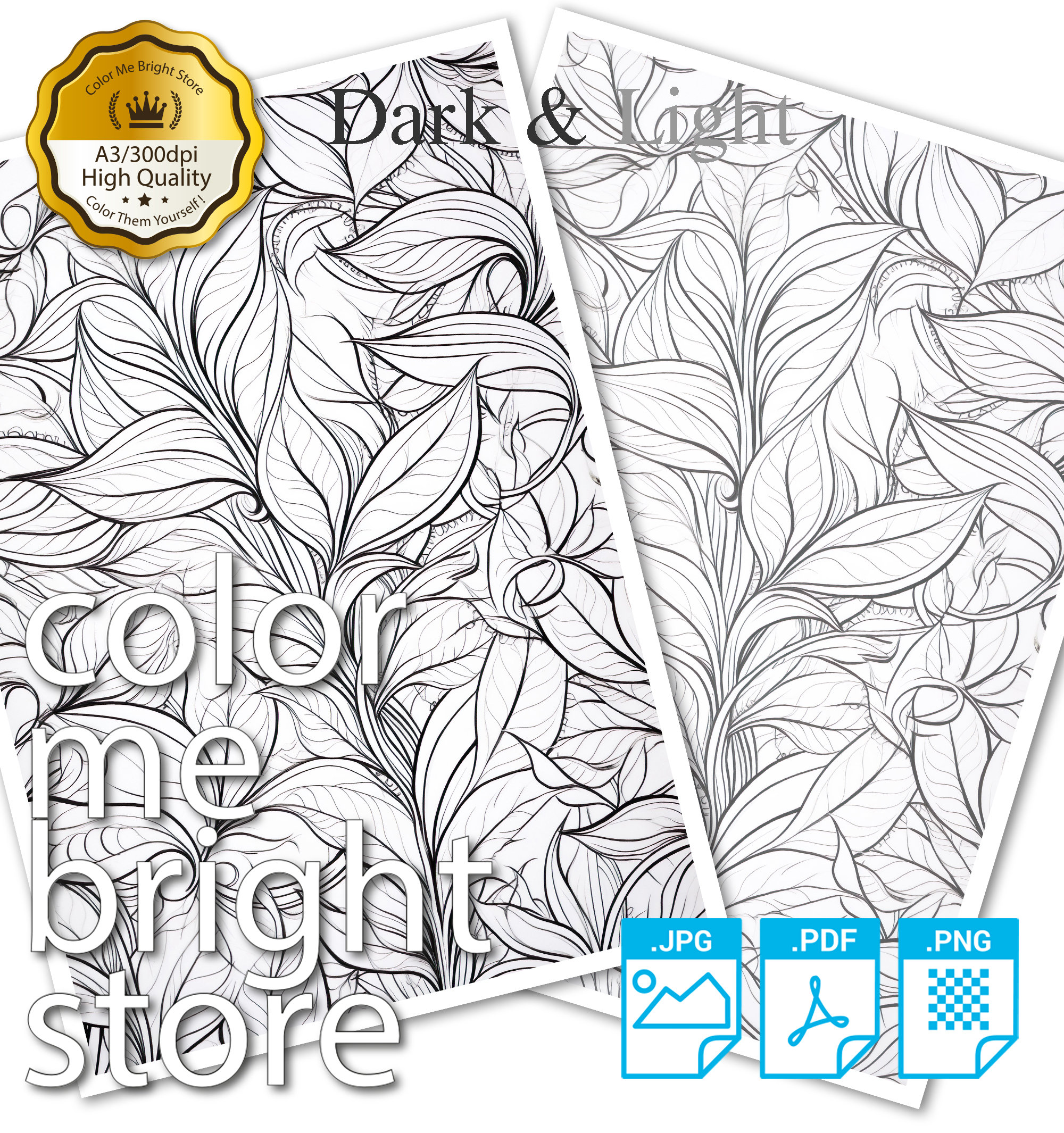 Coloring Page Printable Doodles of All Kinds Coloring Instant Download ...