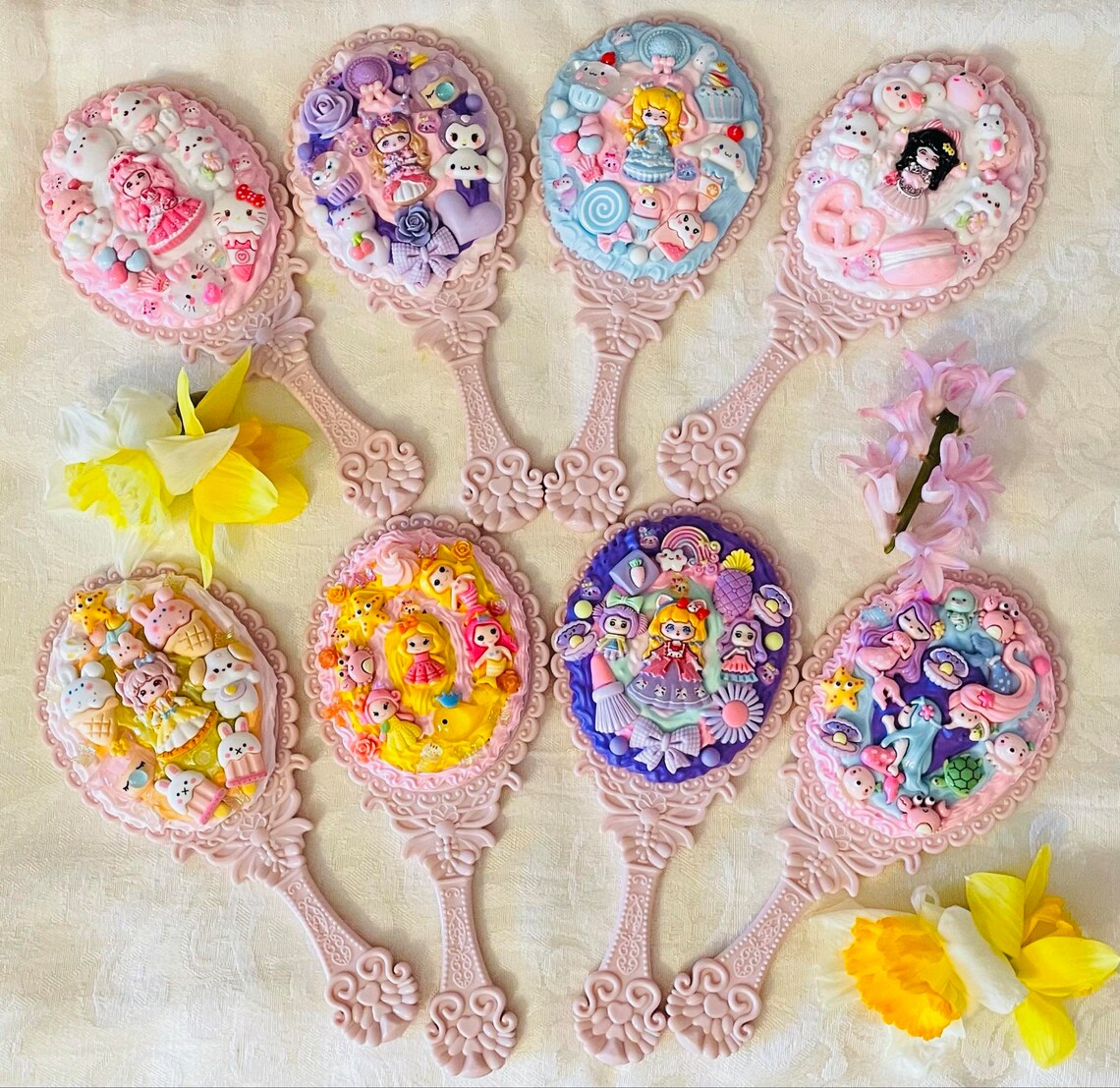 Mermaid Series Decoden Cream Handheld Mirror/ Kawaii/ Kawaii Gift - Etsy