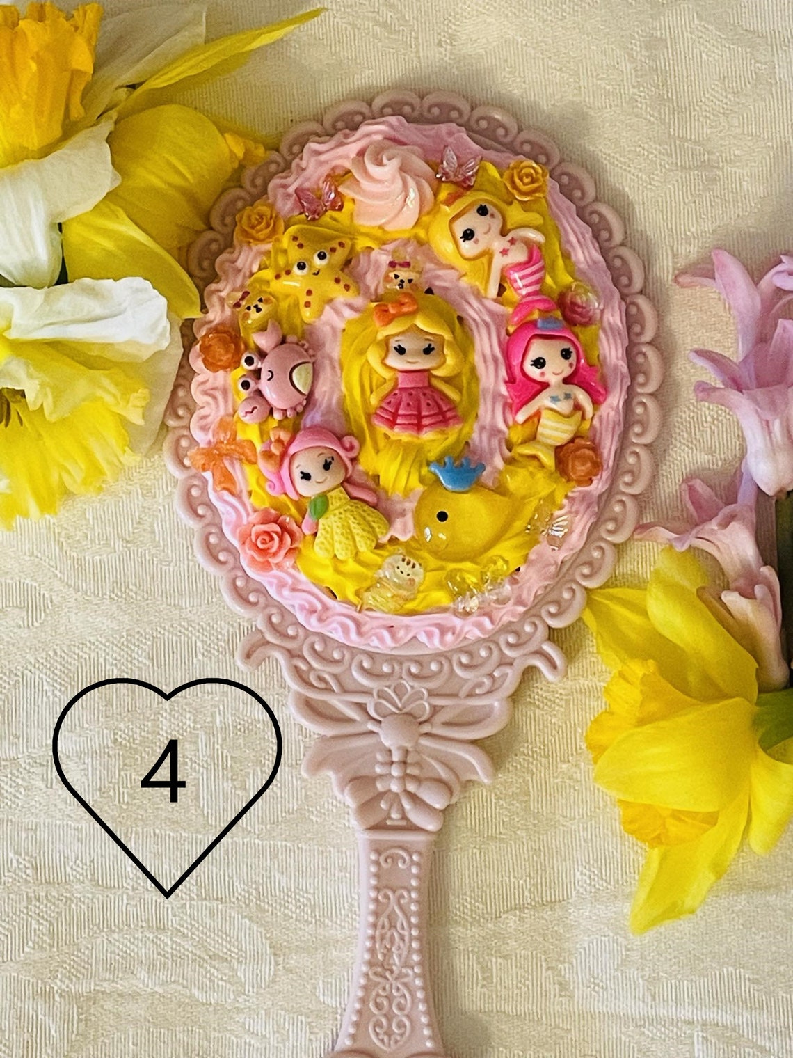 Mermaid Series Decoden Cream Handheld Mirror/ Kawaii/ Kawaii Gift - Etsy