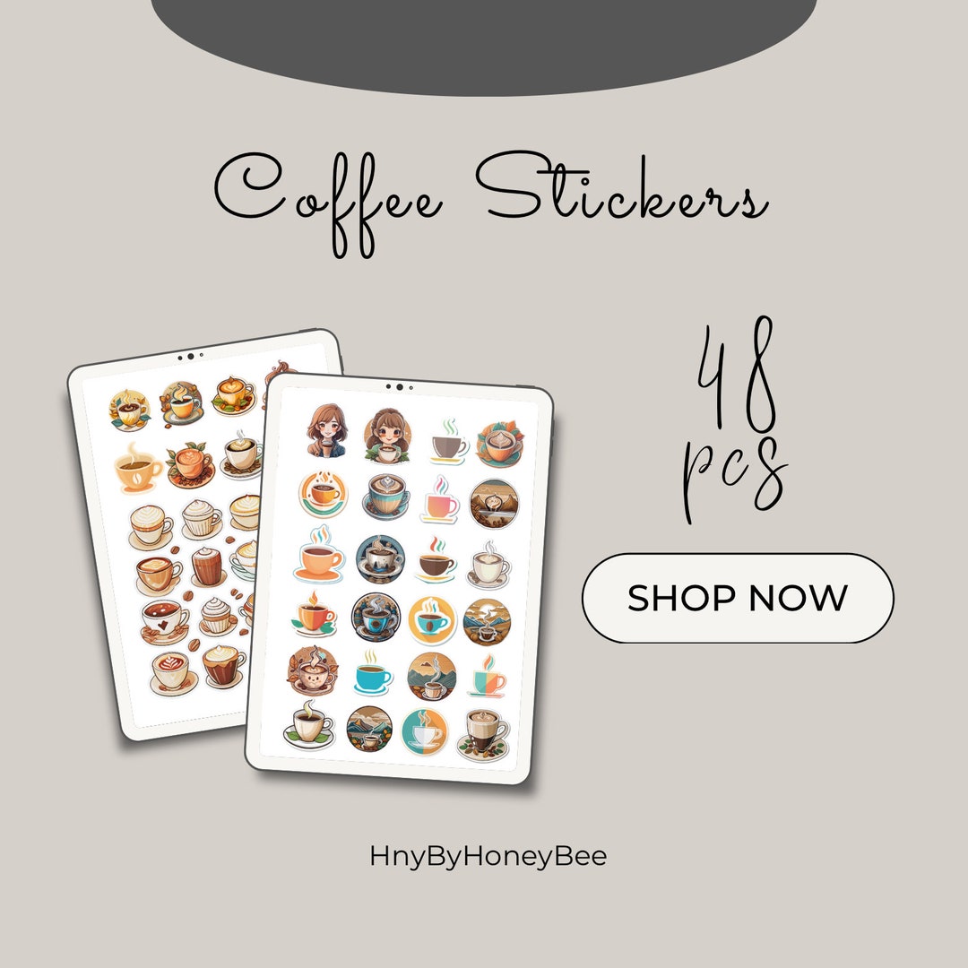 Printable Coffee Stickerslabel - Etsy