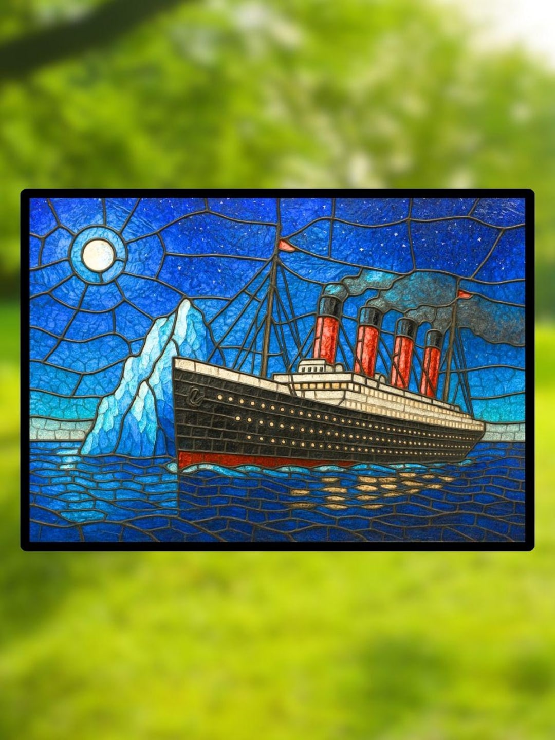 Stained Glass Window the Titanic 210x148mm – Historical Evocation ...