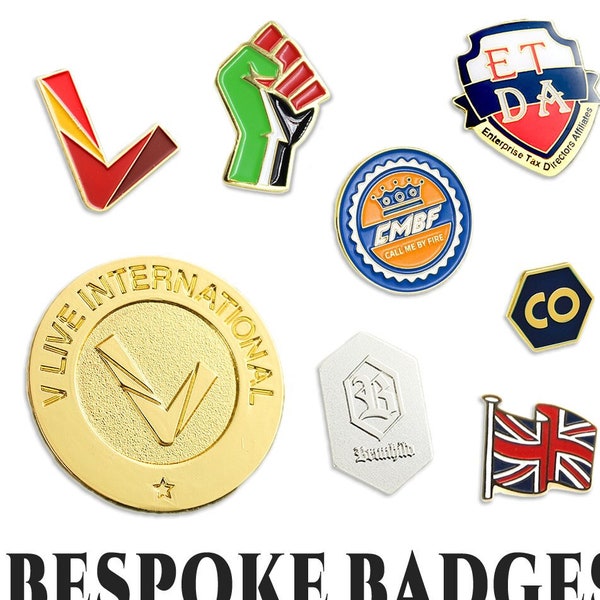 Customizable Badge Pin - Etsy