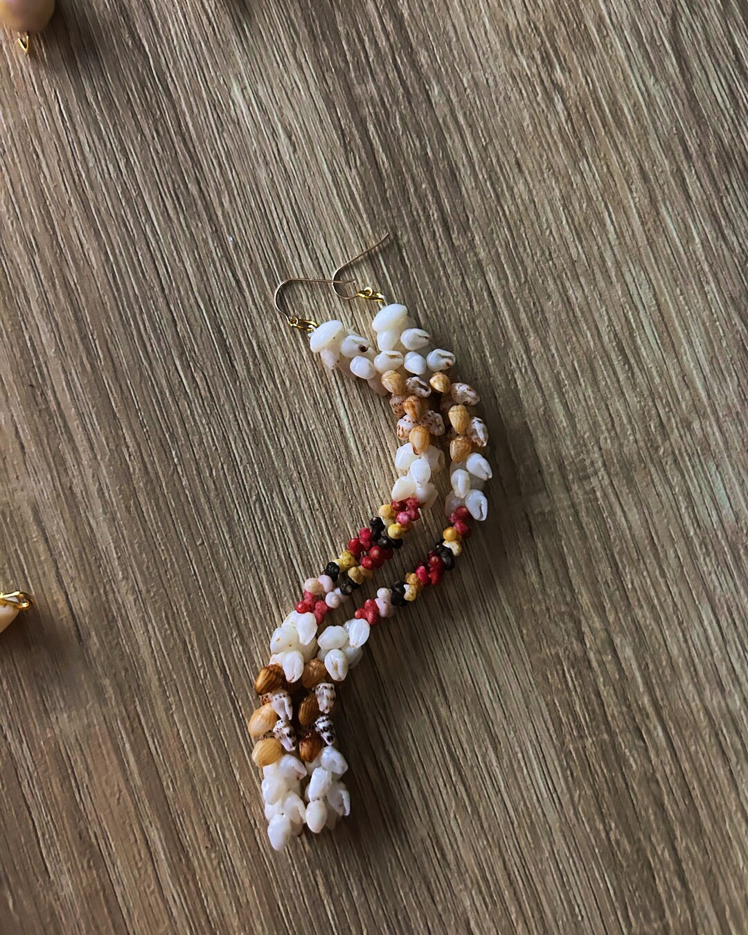 100% Genuine Niihau Shell Jewelry, Kipona Earrings, 14k Gf Very ...