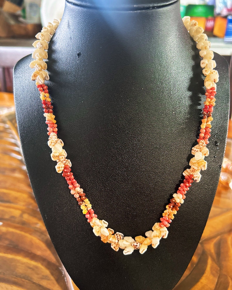 100% Genuine Niihau Kipona Shell Lei Jewelry, Exquisite Rare Colors ...