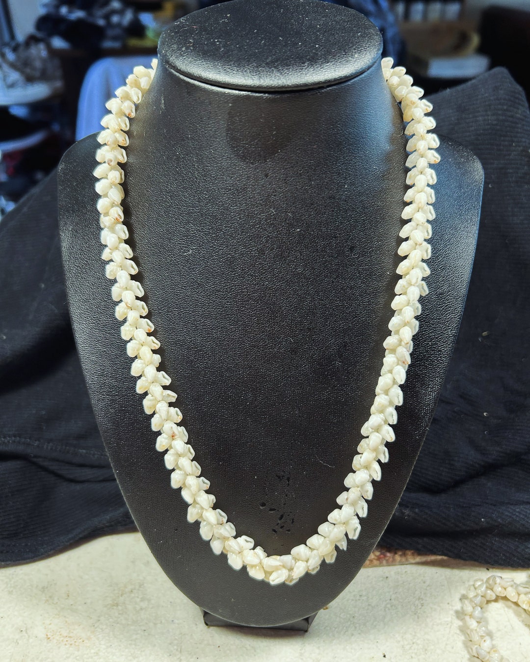 100% Genuine Niihau Shell Lei Jewelry, Pikake 20” Niihau Shell ...