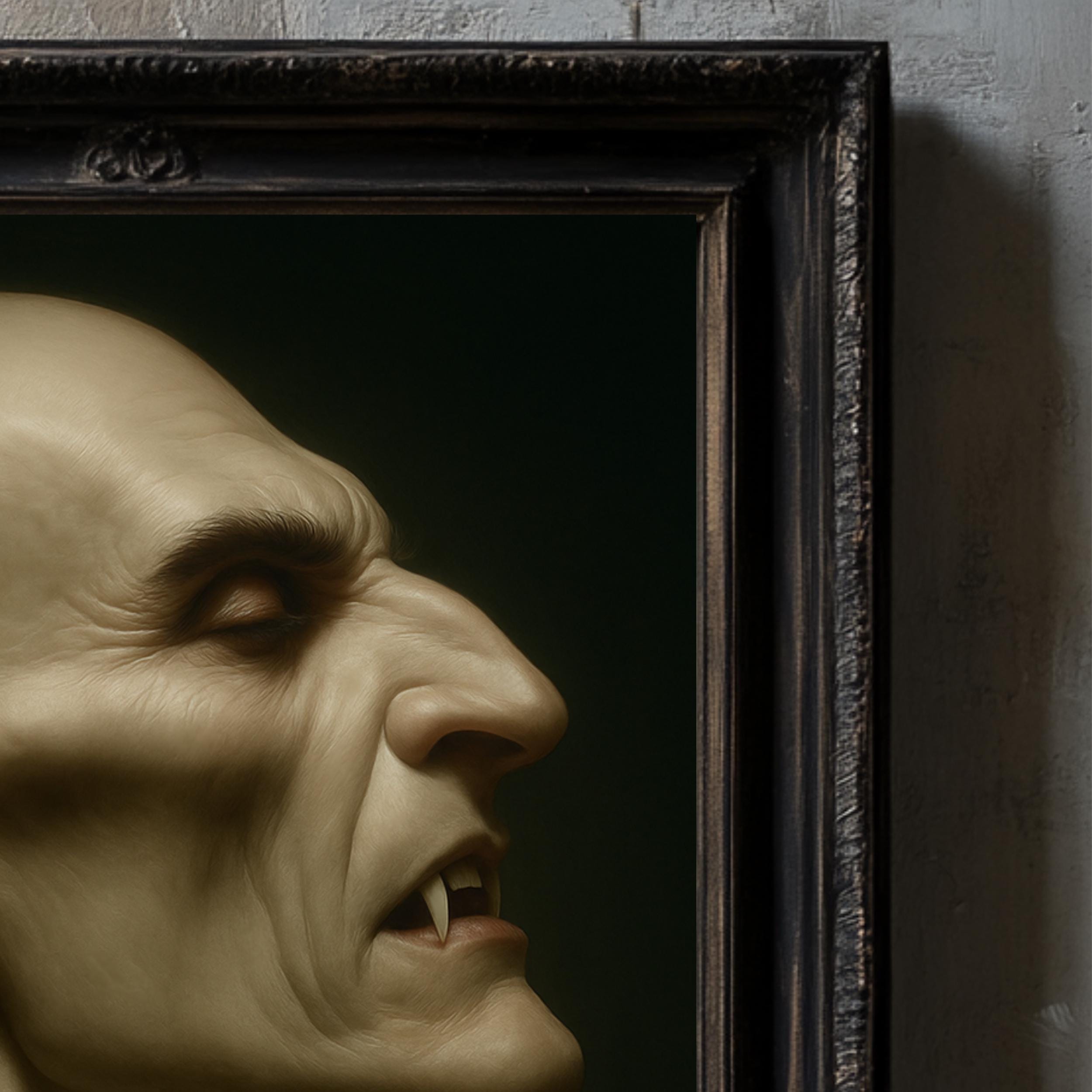 Noble Vampire Portrait | Gothic Wall Art | Dark Academia Vampire Poster ...