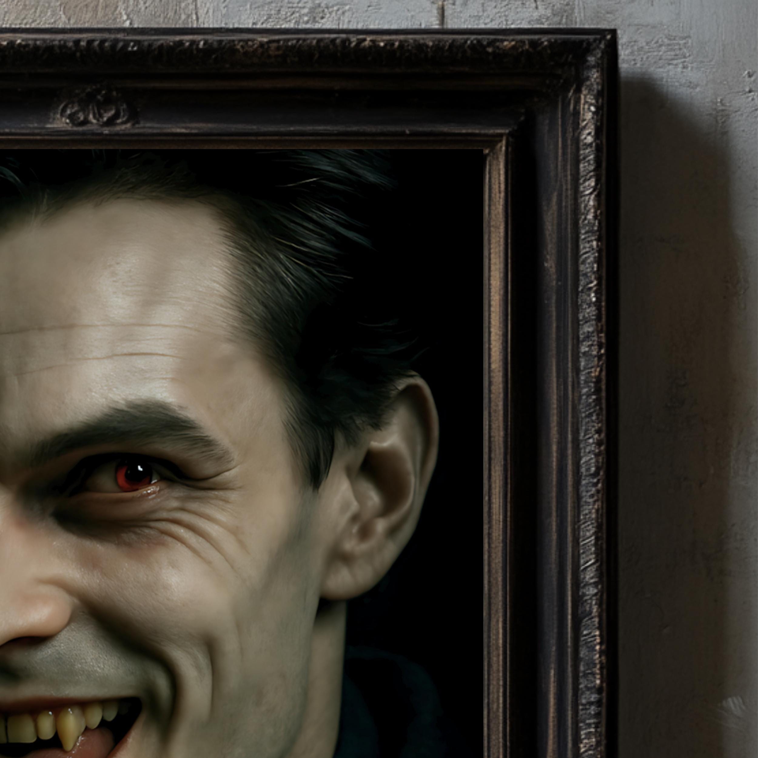 Vampire Poster | Dark Gothic Horror Wall Art | Creepy Vampire Print ...