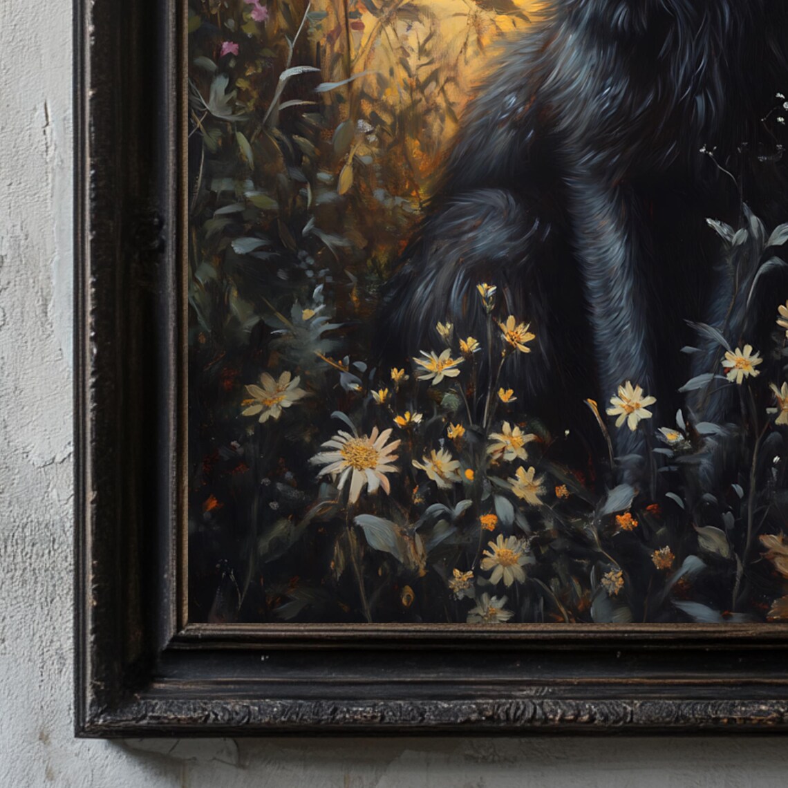Black Fox Poster, Gothic Fox Wall Art, Dark Fantasy Animal Print ...