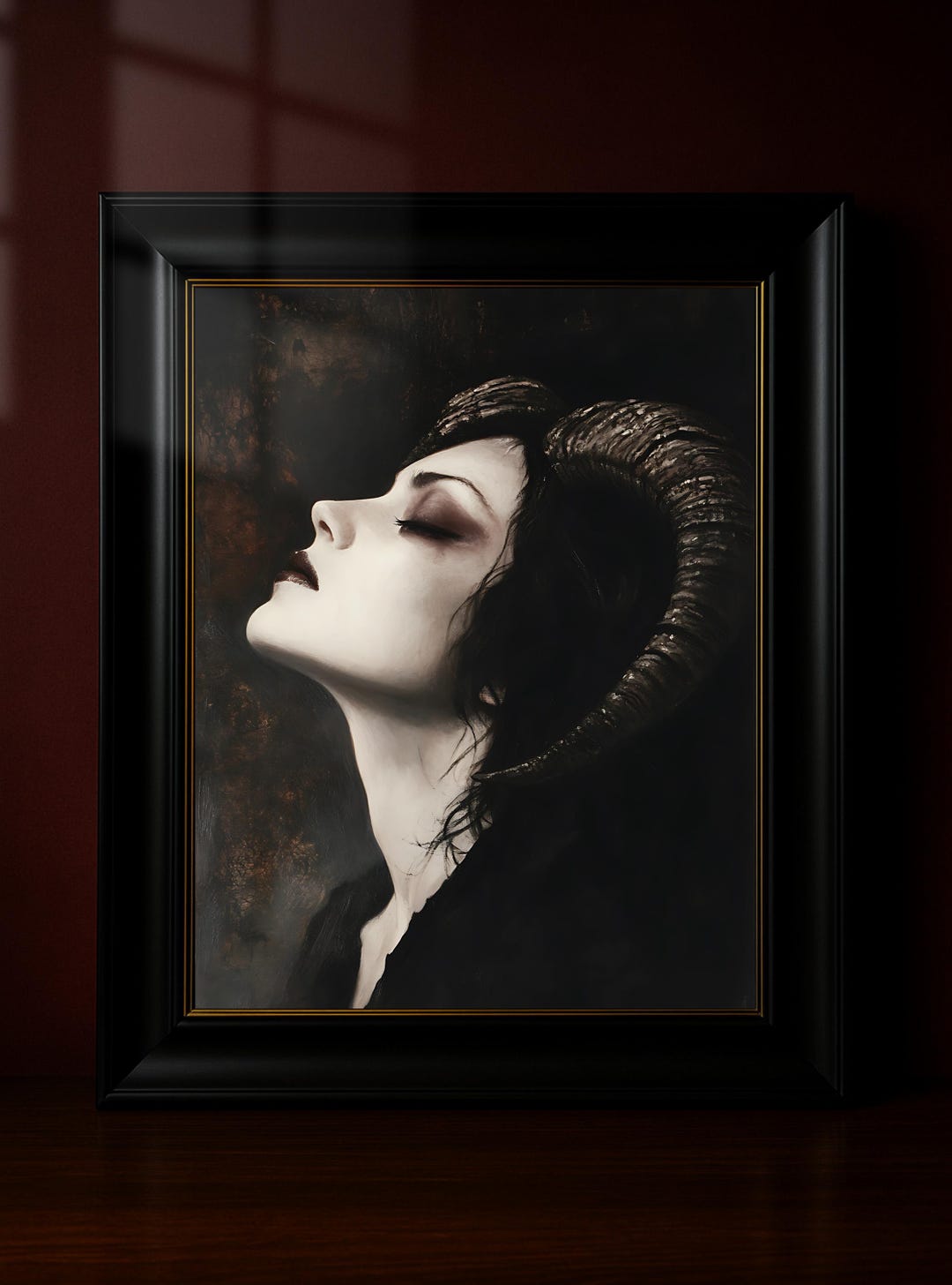 Goddess Lillith Poster, Haunting Wall Decor, Dark Academia Wall Art ...