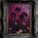 Gothic Poppies Wall Poster, Deep Burgandy and Purple Hues, Dark Fantasy ...