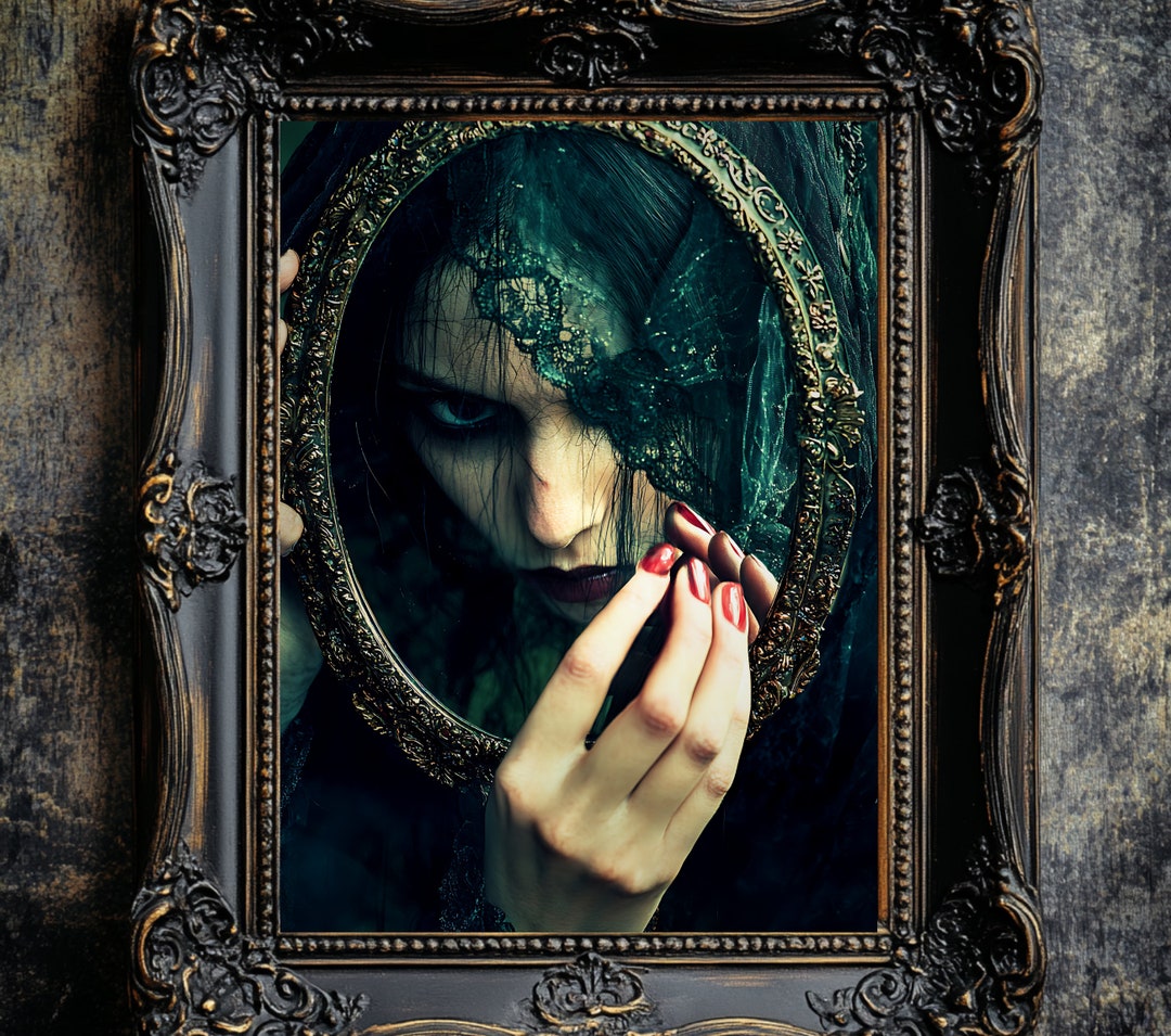 Eerie Seeress and Scry Poster, Dark Academia Wall Art, Fortune Teller ...
