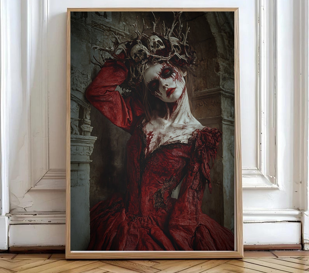 Queen of the Wretched Poster, Victorian Gothic Wall Art, Horror and ...