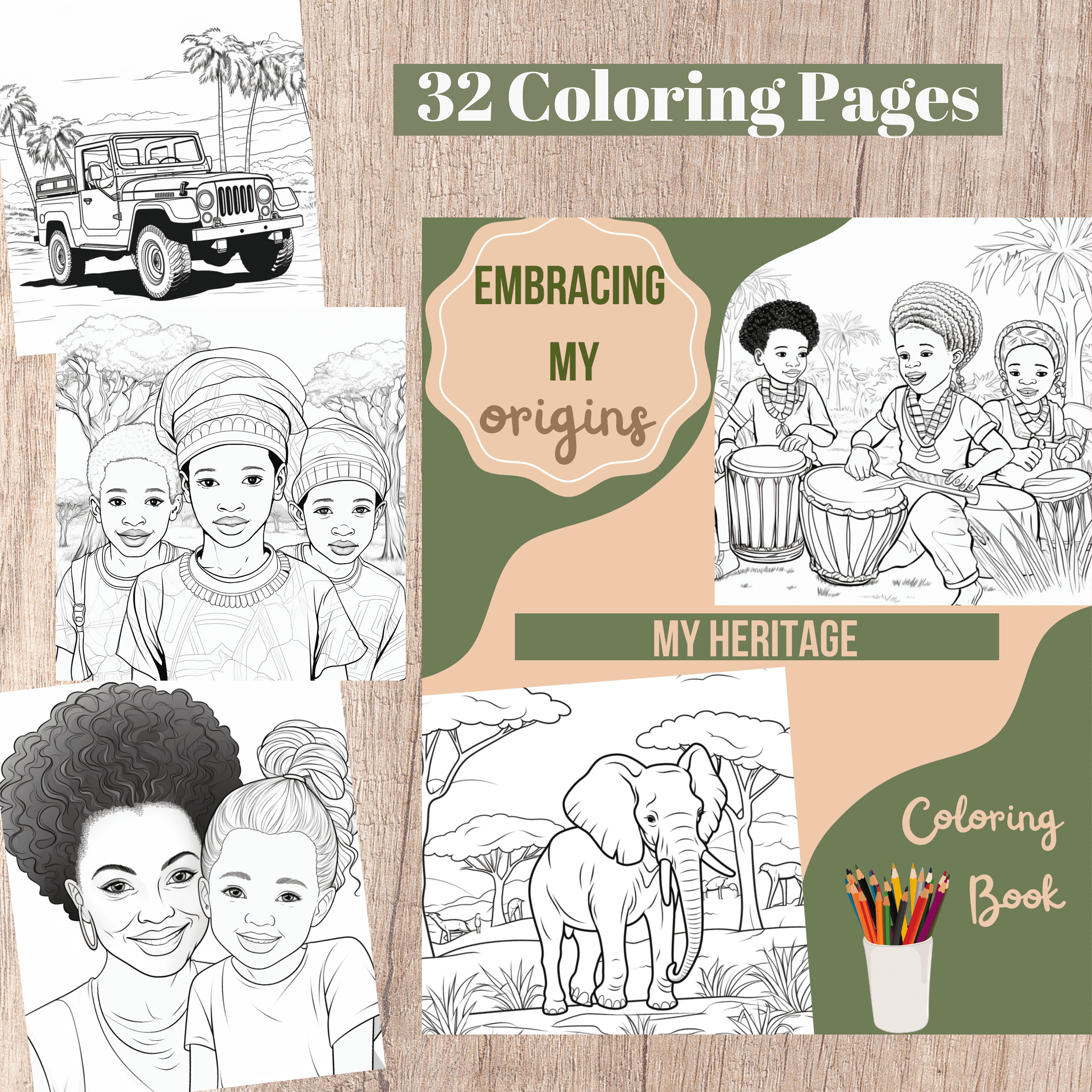 32 Printing Coloring Pages for Kids African Animals Coloring Page ...