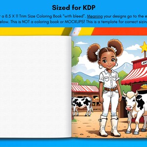 Coloring Book Template: 8.5x11 KDP Interiors, Canva (digital Download ...