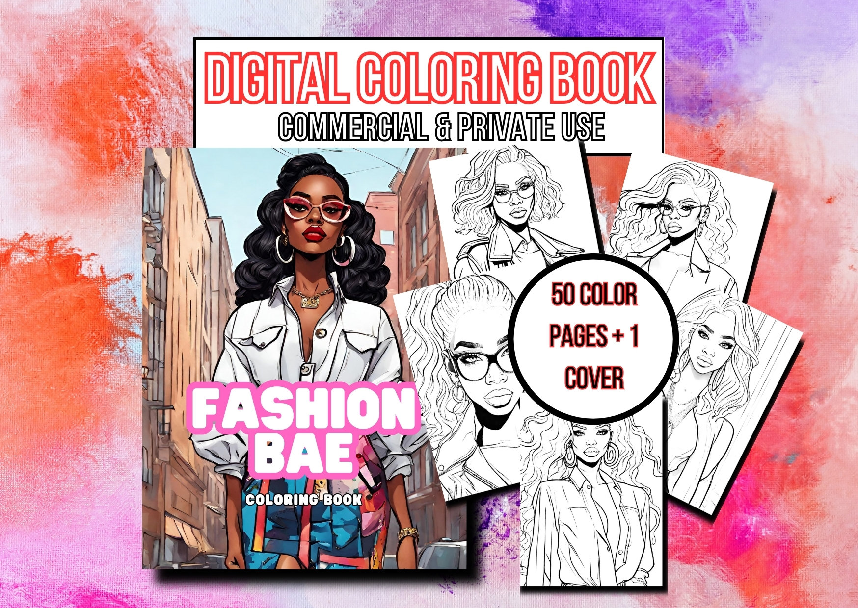 Coloring Book Pages Fashion Coloring Sheets of Black Women Coloring ...