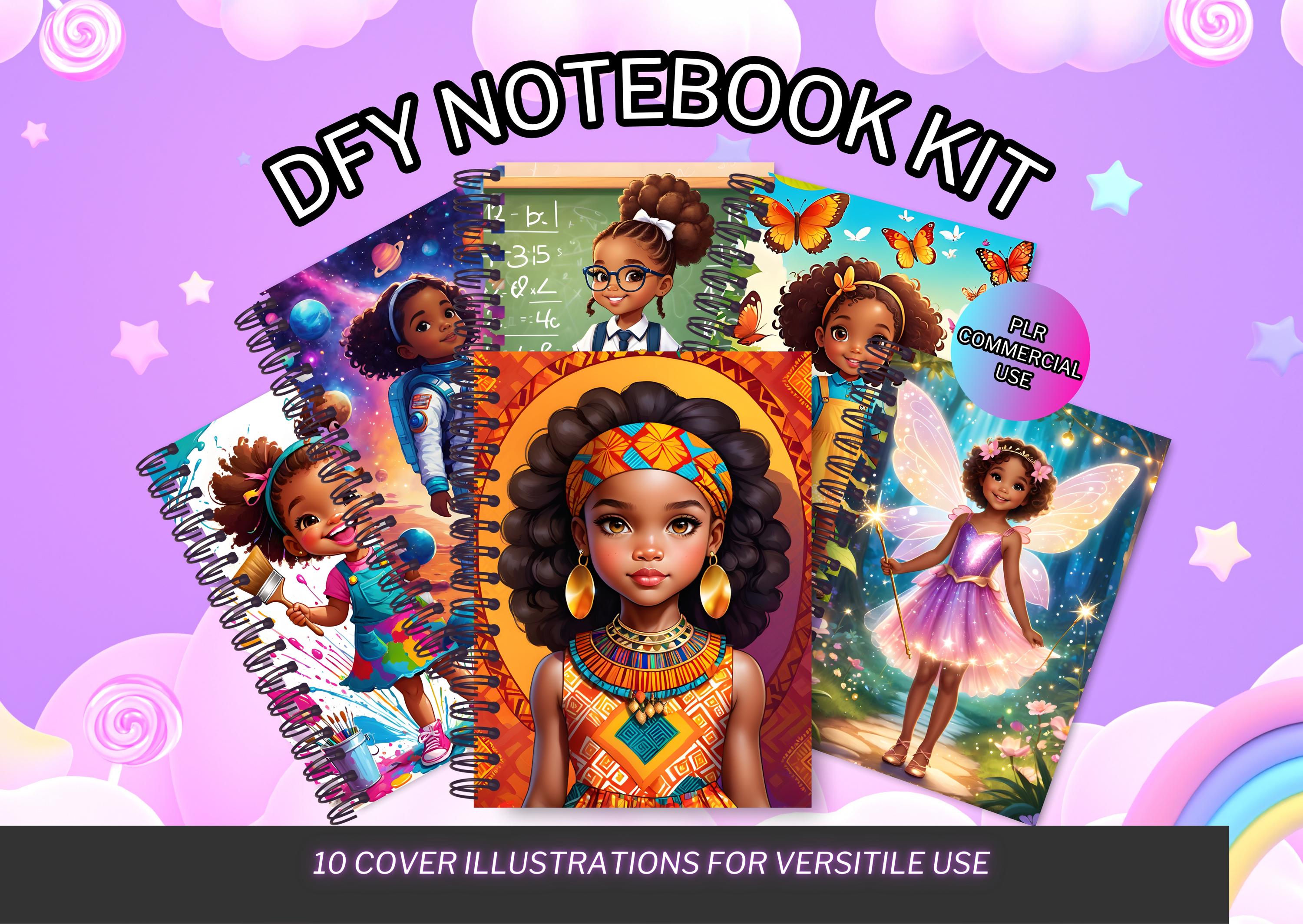 Composition Notebook Black Girl Cover Kit Journal Bundle 10 Covers and ...