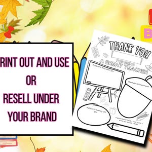 Teacher Appreciation Gift Printable Appreciation Week Gift School Kids ...