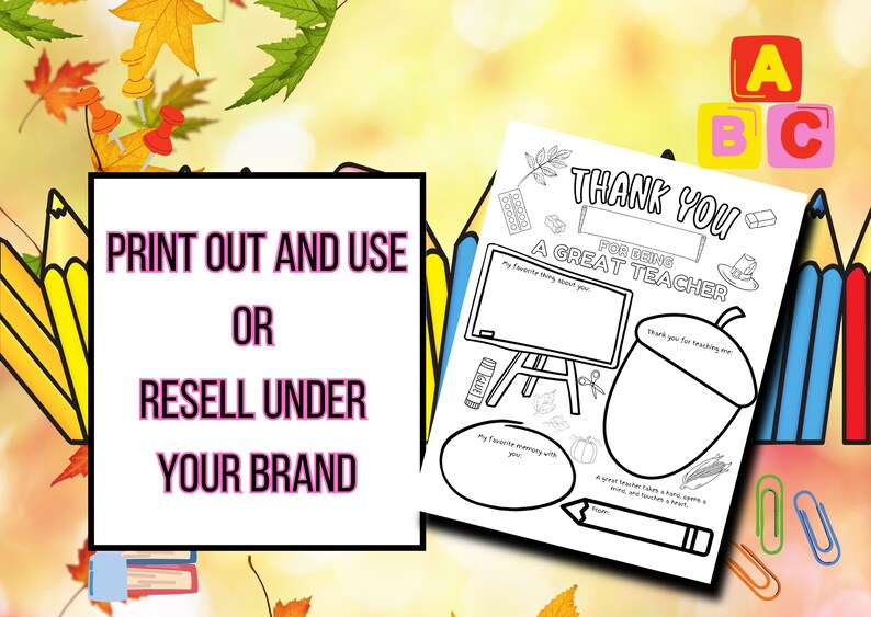 Teacher Appreciation Gift Printable Appreciation Week Gift School Kids ...