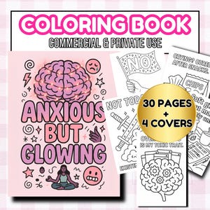 Mental Health Coloring Book Mind Over Mood PLR Teen Coloring Pages ...