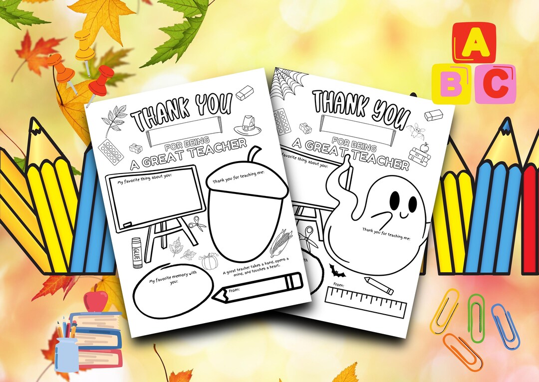 Teacher Appreciation Gift Printable Appreciation Week Gift School Kids ...