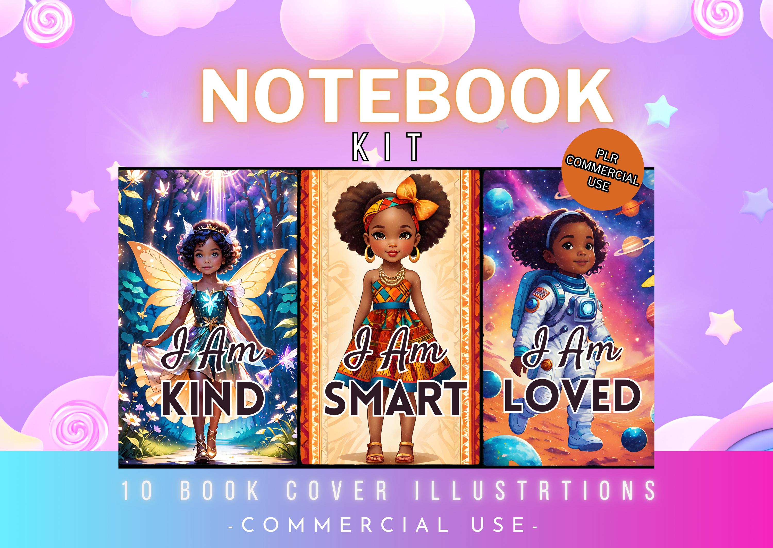 Composition Notebook Black Girl Cover Kit Journal Bundle 10 Covers and ...