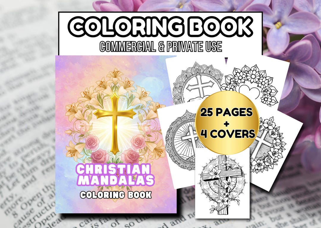 Easter Mandala Coloring Book Plr for Kids and Adult Activity Sheets KDP ...