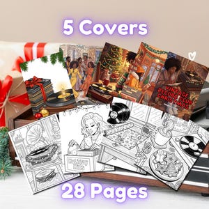 Vintage Record Club Christmas Coloring Book | Cozy Retro Holiday ...