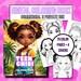 Coloring Book Black Woman Bestseller Bundle PLR Coloring Books for ...