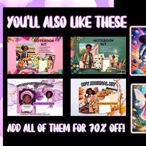 Composition Notebook Black Girl Cover Kit Journal Bundle 10 Covers and ...