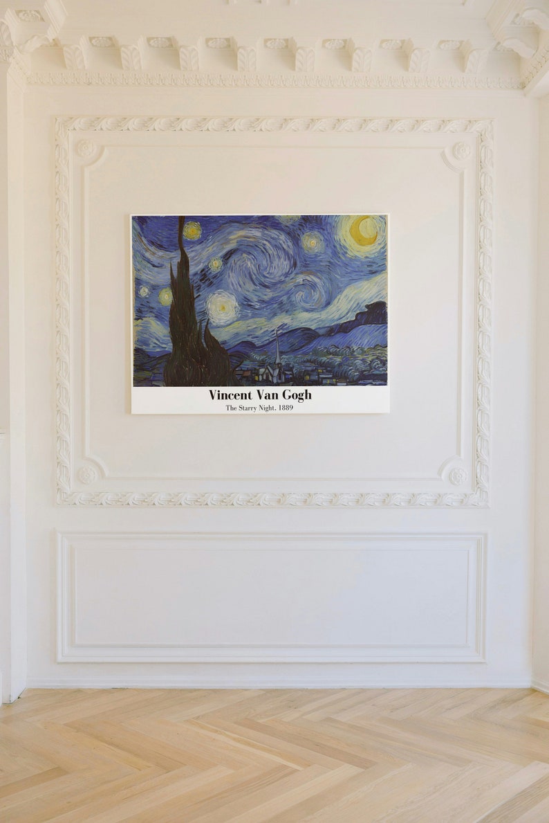 The Starry Night, Vincent Van Gogh Art Digital Art Print Instant ...