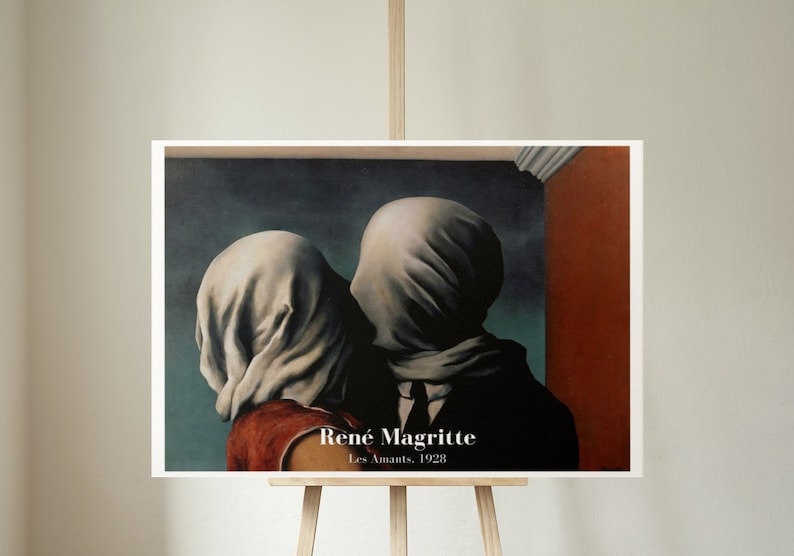 Les Amants the Lovers, René Magritte Art Digital Art Print Instant ...
