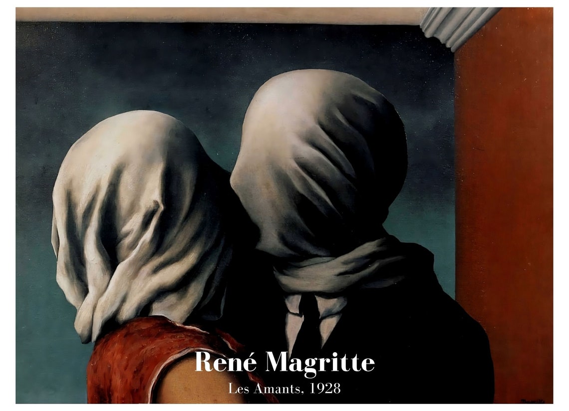 Les Amants the Lovers, René Magritte Art Digital Art Print Instant ...