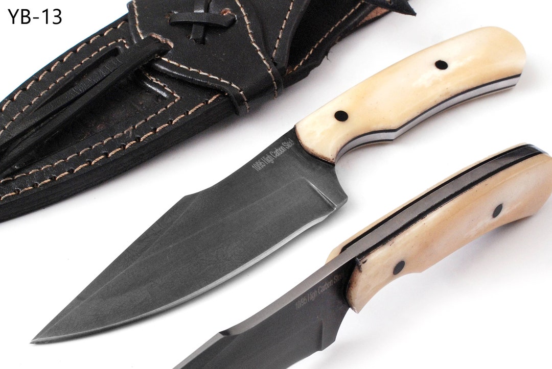 Bushcraft Knife With Camel Bone Handle - Etsy