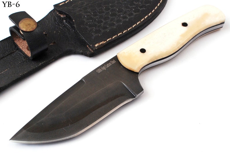 Bushcraft Knife With Camel Bone Handle - Etsy