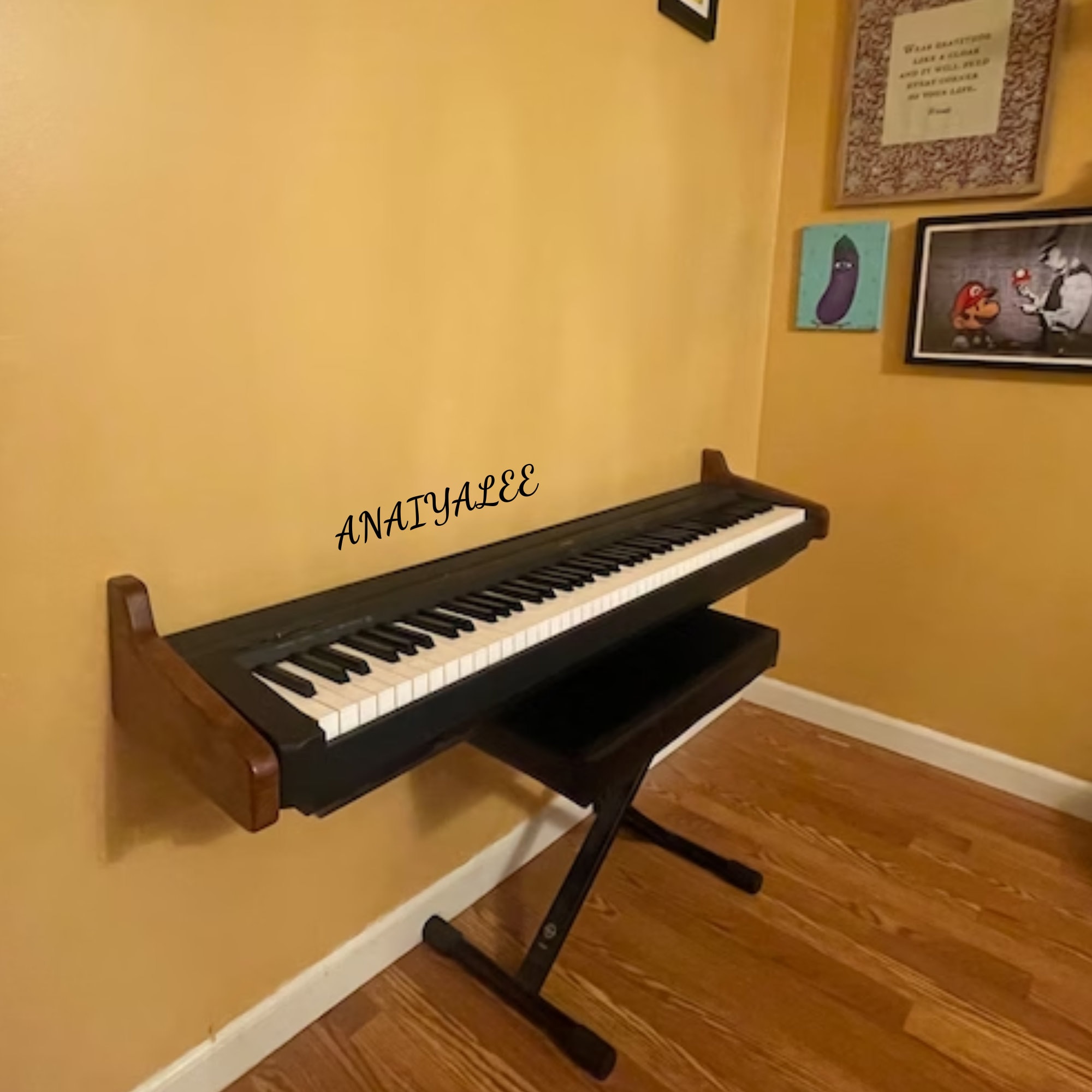 Keyboard, Digital Piano, and MIDI Keyboard Wall Mounts - Etsy