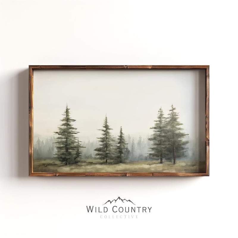 Pine Tree Art - Etsy