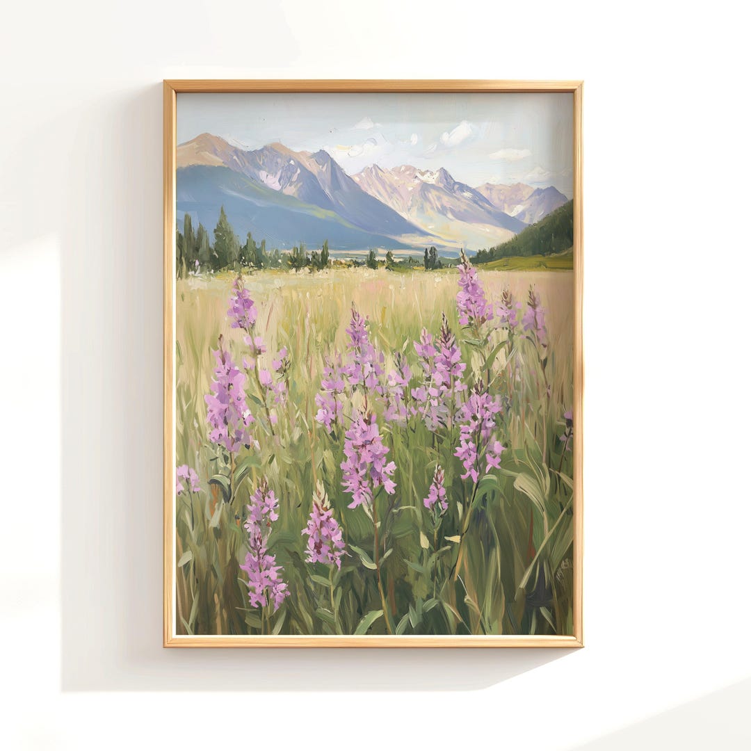 Stunning Fireweed Print, Floral Botanical Art Print, Vintage Wildflower ...