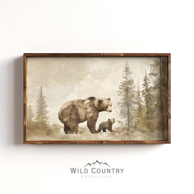 Bear Print - Etsy