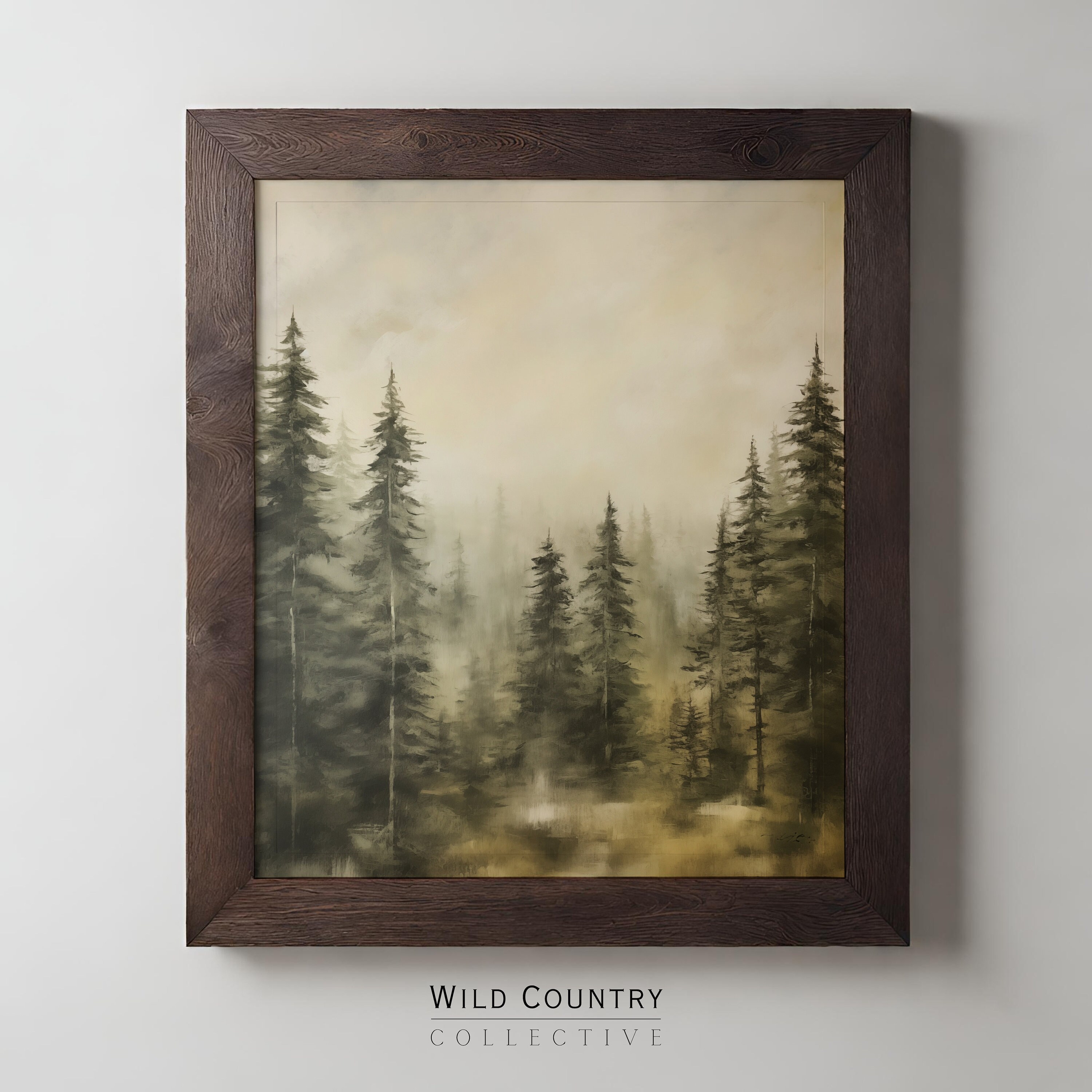 Evergreen Pines Vol.1 Printable Wall Art, Vintage Pine Tree Print ...