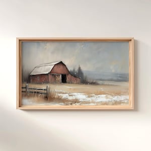 Vintage Old Rustic Barn Poster Print, Farm Scenery Print, Wooden ...