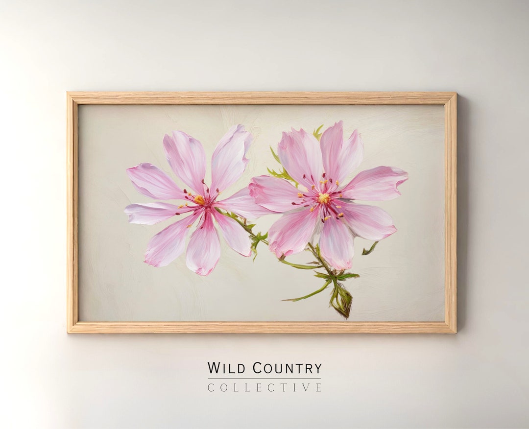 Printable Bitterroot Wildflower Painting, Montana Wildflower Print ...