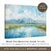 Clear Blue River Landscape Oil Painting, Vibrant Nature Poster Print ...