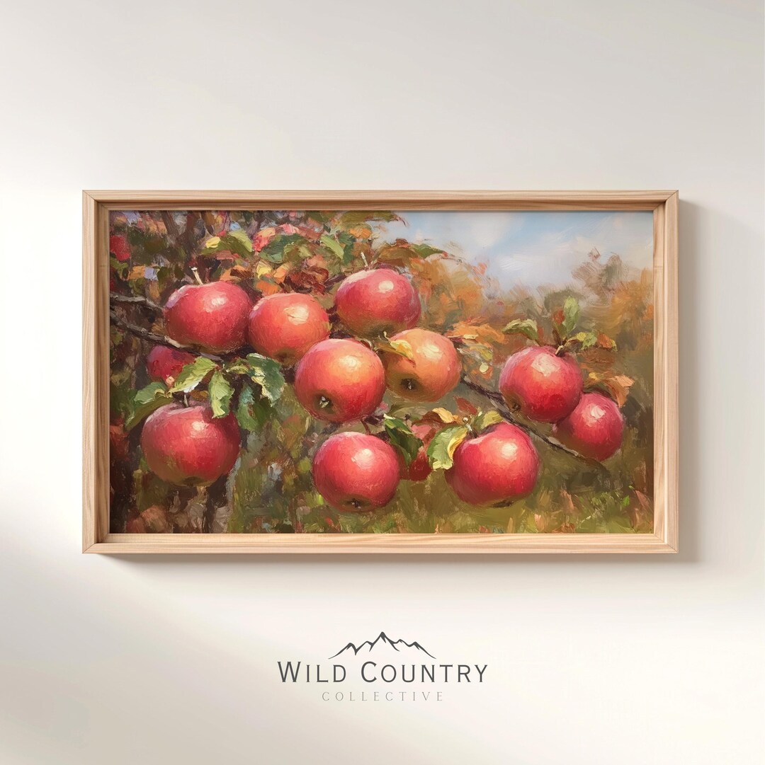 Antique Apple Tree Print, Vintage Country Wall Art, Gothic Cottage ...