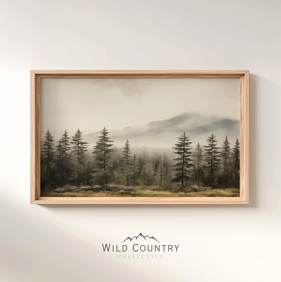 Evergreen Pines Printable Wall Art Vol.3, Vintage Pine Tree Print ...