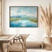 Clear Blue River Landscape Oil Painting, Vibrant Nature Poster Print ...