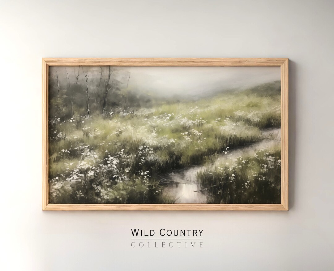 Printable Spring Meadow Wall Art, Vintage Meadow Print, Wildflower ...