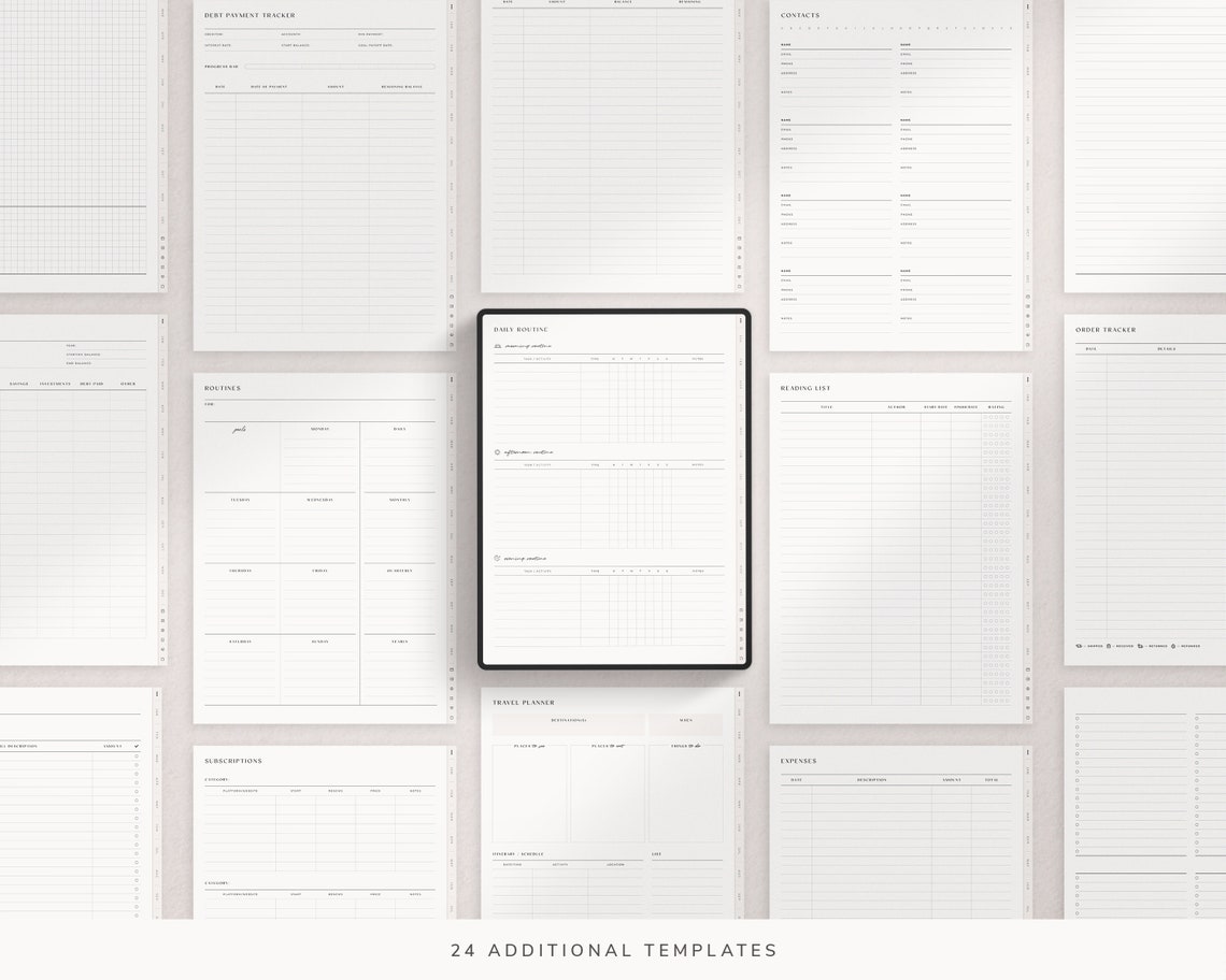 Digital Planner 2024 Goodnotes Planner for Ipad, Tablet Monthly, Weekly ...